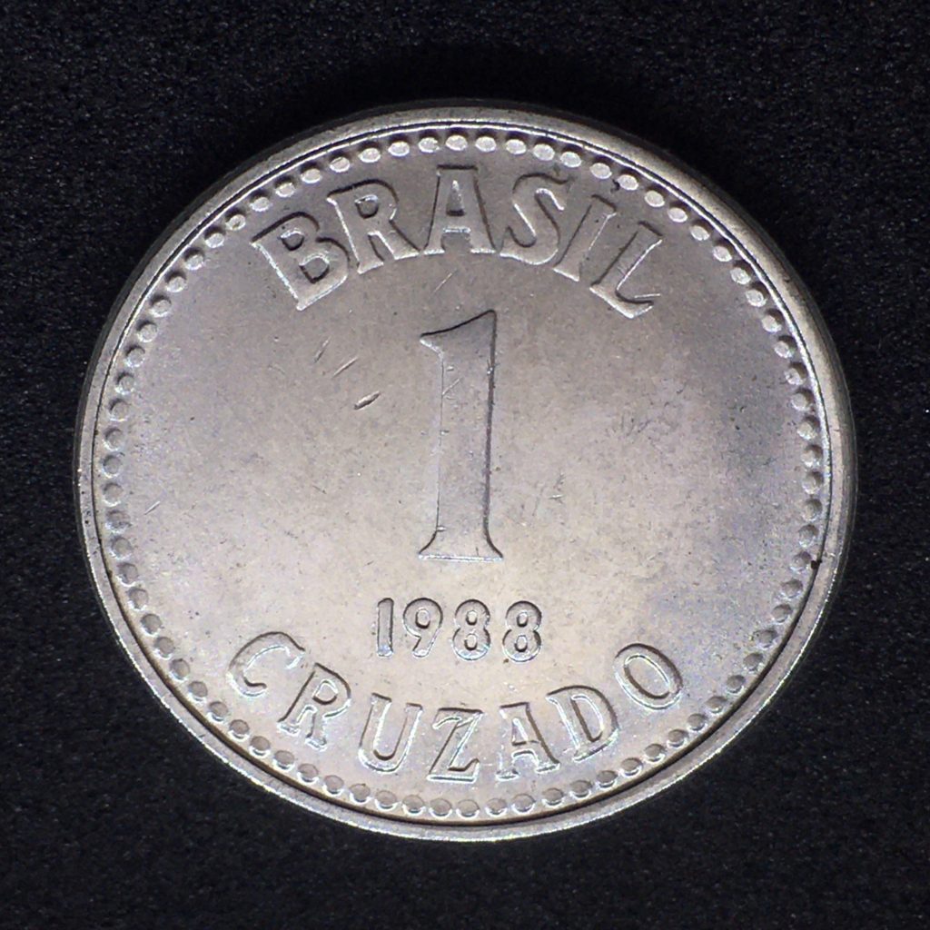 1 Cruzado 1988 Aço Inox FC | Numismático