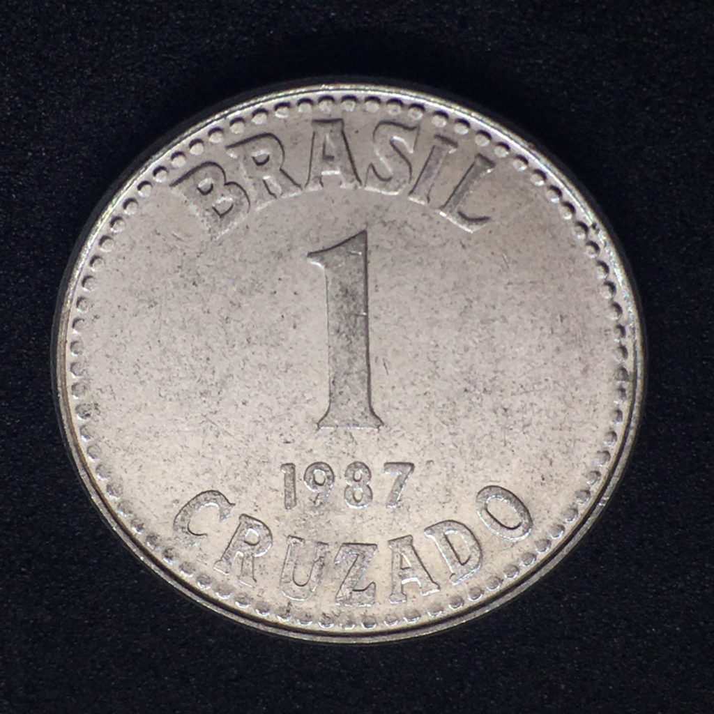 1 Cruzado 1987 Aço Inox FC | Numismático
