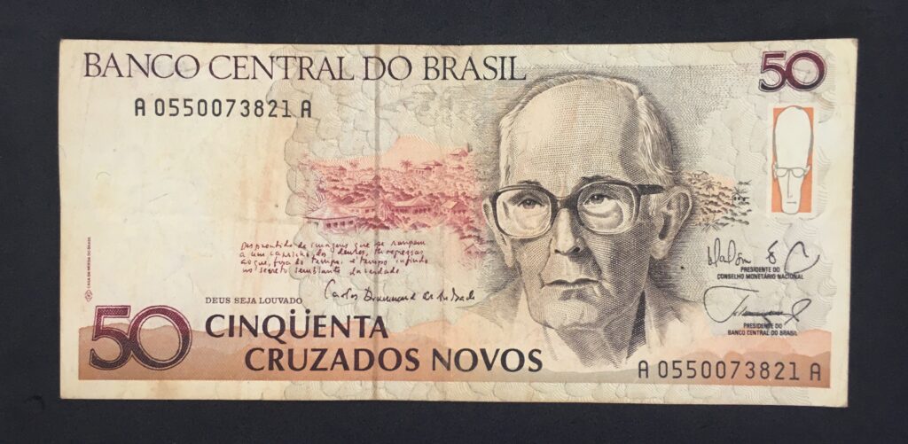C 204 – CÉDULA 50 CRUZADOS NOVOS 1989 – BANCO CENTRAL DO BRASIL – CMB ...