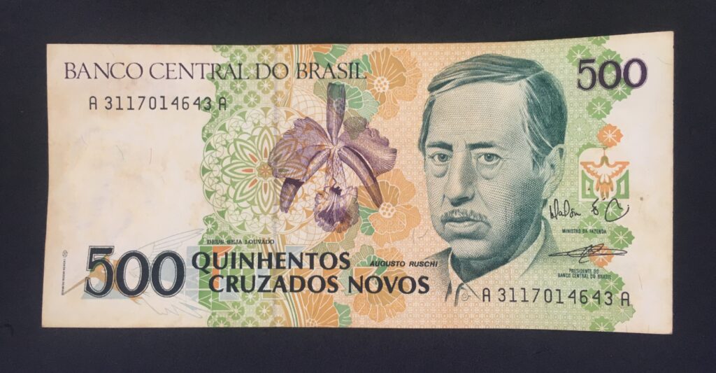 C 209 – CÉDULA 500 CRUZADOS NOVOS 1990 – BANCO CENTRAL DO BRASIL – CMB ...